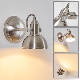 hofstein Tina Wandleuchte Nickel-Matt, 1-flammig
