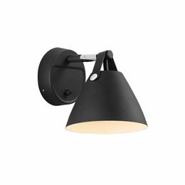 Design For The People by Nordlux Strap Wandleuchte Schwarz, 1-flammig