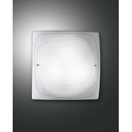 Fabas Luce LYNN Deckenleuchte Nickel-Matt, 2-flammig