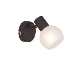 BRILLIANT LEUCHTEN Brilliant Gabon Wandspot Braun, 1-flammig