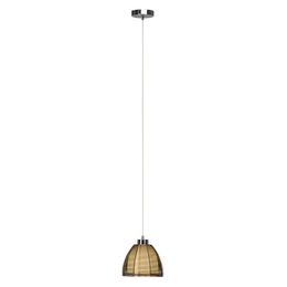 BRILLIANT LEUCHTEN Brilliant Relax Pendelleuchte Bronze, Chrom, 1-flammig