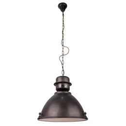 BRILLIANT LEUCHTEN Brilliant Kiki Pendelleuchte Edelstahl, Schwarz, 1-flammig