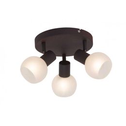 BRILLIANT LEUCHTEN Brilliant Gabon Spotrondell Braun, 3-flammig
