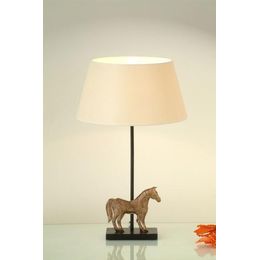 Holländer Holländer SOLISTI CAVALLO Tischleuchte Braun, Gold, Weiß, 1-flammig