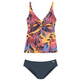 Sunseeker Tankini Damen Gr&ouml;&szlig;e S/M marine / orange / himbeer