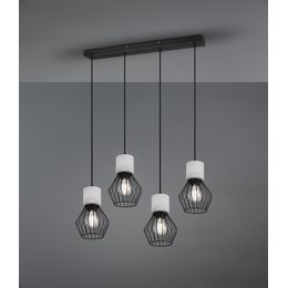 Trio Jamiro Pendelleuchte Schwarz, 4-flammig