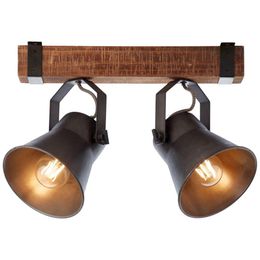BRILLIANT LEUCHTEN Brilliant Plow Strahler Schwarz, 2-flammig