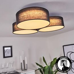 hofstein Purus Deckenleuchte LED Schwarz, 1-flammig