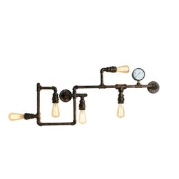 Lutec AMACORD Wandleuchte Braun, 5-flammig
