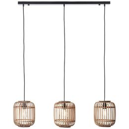 BRILLIANT LEUCHTEN Brilliant Woodrow Pendelleuchte Braun, 3-flammig