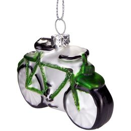 BRUBAKER Christbaumschmuck Mundgeblasene Weihnachtskugel Grünes Fahrrad