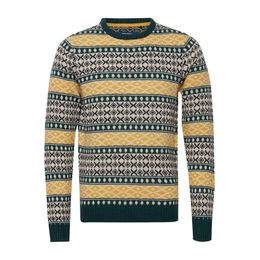 Blend Pullover 'TJORBEN' Herren Gr&ouml;&szlig;e XXXL braun / gelb / gr&uuml;n / offwhite