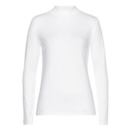 Lascana Stehkragenshirt weiß Gr. 32/34 für Damen. Figurbetont. Nachhaltig.