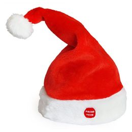 lux.pro Weihnachtsfigur, Weihnachtsmütze mit Musik Tanzend Singend Weihnachten Nikolaus Mütze