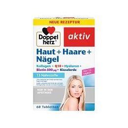 DOPPELHERZ Haut+Haare+Nägel Tabletten 60 St