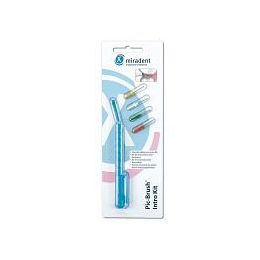 MIRADENT Interd.Pic-Brush Intro Kit 1H+4B.tra.blau 1 St