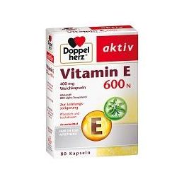 DOPPELHERZ Vitamin E 600 N Weichkapseln 80 St