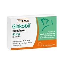 GINKOBIL-ratiopharm 40 mg Filmtabletten 30 St