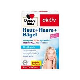 DOPPELHERZ Haut+Haare+Nägel Tabletten 100 St