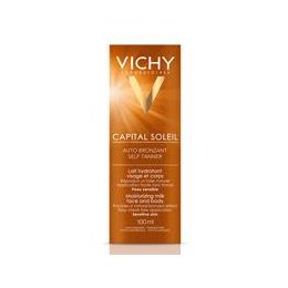 Vichy Idéal Soleil Selbstbräuner-Milch Gesicht und Körper, Selbstbräuner mit Shea Butter 100 ml