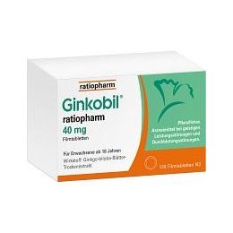 GINKOBIL ratiopharm 40 mg Filmtabletten 120 St