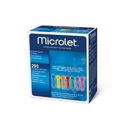 MICROLET Lanzetten farbig 200 St