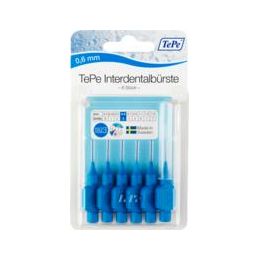 TEPE Interdentalbürste 0,6mm blau 6 St