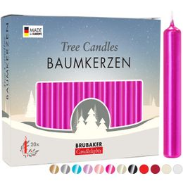 BRUBAKER Tafelkerze Baumkerzen aus Wachs (100er Pack Christbaumkerzen