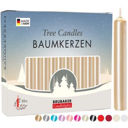 BRUBAKER Tafelkerze Baumkerzen aus Wachs (100er Pack Christbaumkerzen