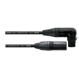 Cordial CPM 20 FRM - 20,0 m, NEUTRIK Winkel-XLR female schwarz / XLR male schwarz