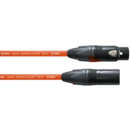 Cordial CPM 5 FM-OR - 5,0 m, Orange, Stecker NEUTRIK XLR female / XLR male