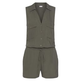 Lascana Kurzoverall beige Gr. 34 für Damen. Figurumspielend. Nachhaltig.