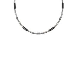 Firetti Kette ohne Anhänger Schmuck Geschenk, lässig, Made in Germany - mit Hämatine, grau|schwarz|silberfarben
