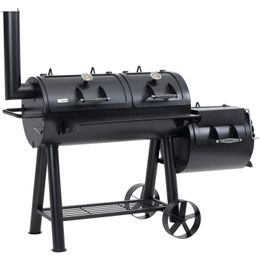 Tepro Smoker Indianapolis, BxTxH: 184x88x153 cm, 155 kg, schwarz