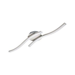 Eglo Leuchten EGLO CABEZAS Deckenleuchte LED Nickel-Matt, Weiß, 2-flammig