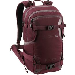 Nitro Freizeitrucksack Slash 25 Pro, Snowboardrucksack, Wanderrucksack, Freizeitrucksack, Skatepack, rot