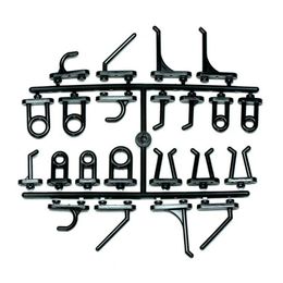 acerto® Lochwand-Ausstattung acerto® 44 Lochwandhaken für Metall-Werkzeugwand Kunststoff-Haken