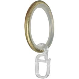 Gardinenring Ring mit Haken, Garesa, (20-St), für Durchmesser bis 20mm, einfache Montage, goldfarben