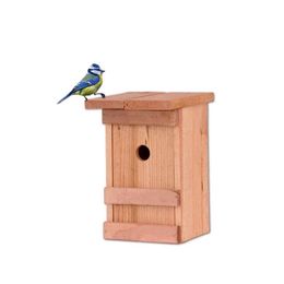 BigDean Vogelhaus Meisennistkasten Vogelhäußchen Massivholz Vogelhaus 25x14