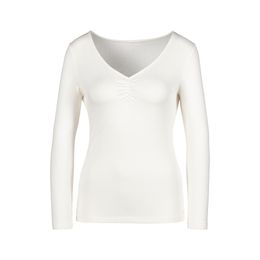 Lascana Langarmshirt Damen Gr&ouml;&szlig;e S/M wei&szlig;