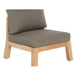 MUESING GMBH & CO KG Lounge-Sessel Clifton Teak, inkl. Kissen SonnenPartner