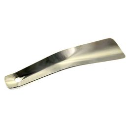 TelMo Schuhlöffel Metall Schuhanzieher 15cm, verchromt mit kleiner Lochung