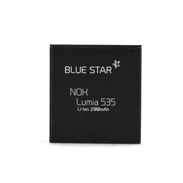 BlueStar Bluestar Akku Ersatz kompatibel mit Nokia Lumia 535 / 535 Dual SIM 2100 mAh Austausch Batterie BL-L4A RM-1090 Smartphone-Akku