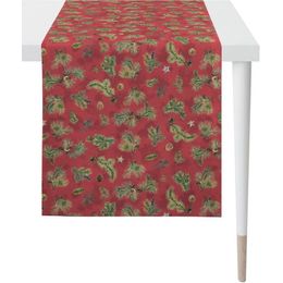 Apelt Tischläufer 9530 WINTERWELT, Weihnachtsdeko, Weihnachten (1-tlg), Digitaldruck, bunt|grün|rot