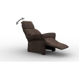 ADA Trendline Relaxsessel Savin, in Größe M, Liegefläche 180cm, verstellbar, optional mit Aufstehhilfe, braun