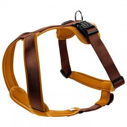 Hunter - Harness Neoprene - Hundegeschirr Gr Bauchumfang 36-44 cm - Halsumfang 32 cm braun/ karamell