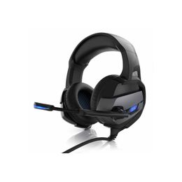 CSL Gaming-Headset (Blaue LED-Beleuchtung; Kopfbügel variabel verstellbar; Bietet kristallklaren Hoch-