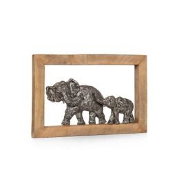 Moritz Skulptur Elefanten Mutter und Kind 40 x 27 x 6 cm