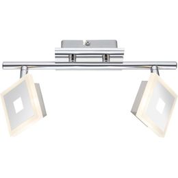 Globo Gerolf Deckenstrahler LED Chrom, 2-flammig
