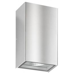 LCD Heiligenhaus Aussenwandleuchte LED Edelstahl, 2-flammig
